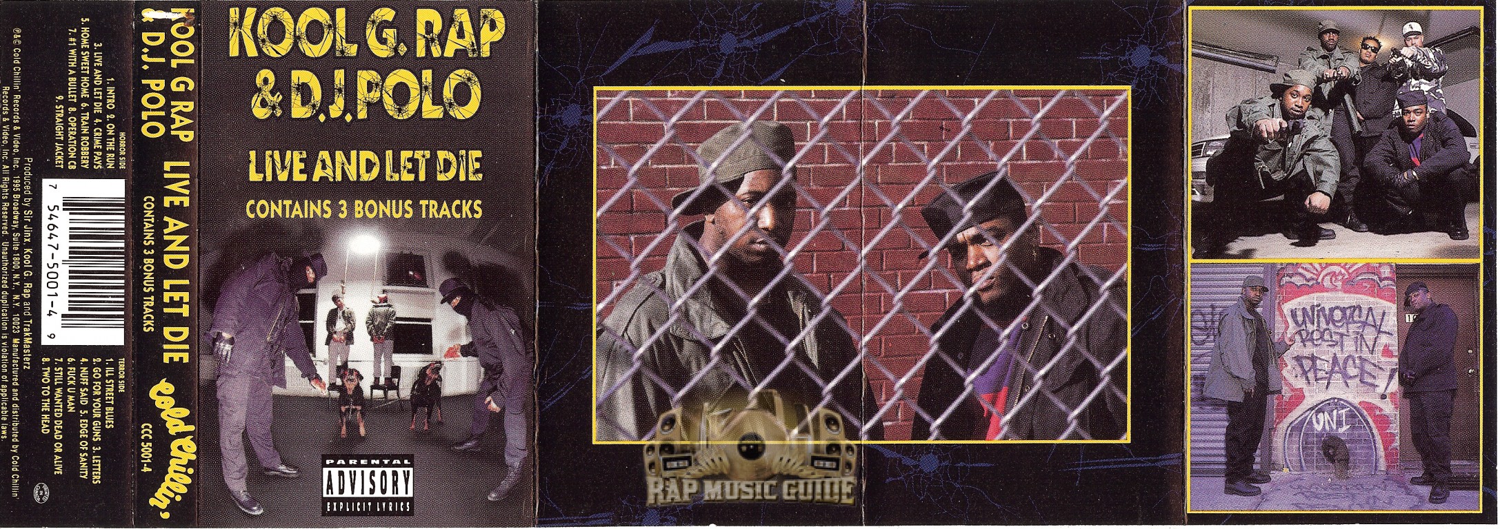 Kool G. Rap & D.J. Polo - Live And Let Die: Cassette Tape | Rap Music Guide